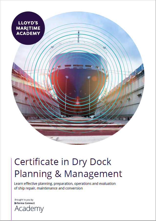 Agenda Download | Certificate in Dry Dock Planning & Management
