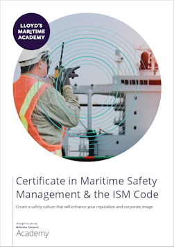 Agenda Download | Certificate in Maritime Safety Management & the ISM Code