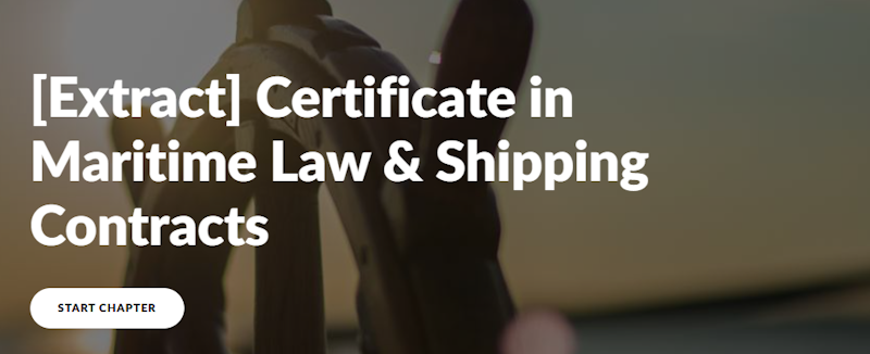 Content Library | Certificate in Maritime Law and Shipping Contracts