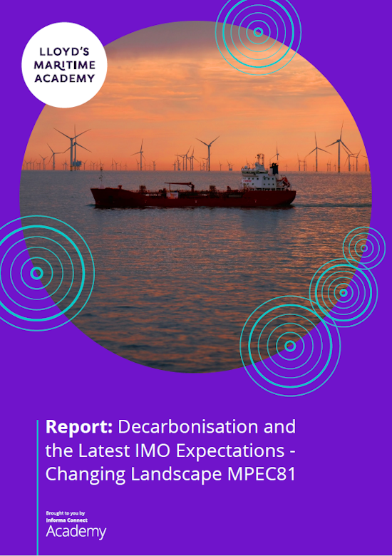 Brochure: Decarbonisation and the Latest IMO Expectations | Diploma in ...